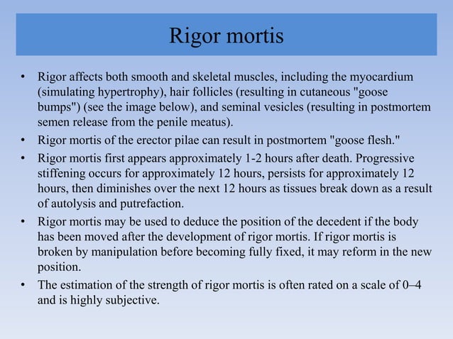 Death & changes after death | PDF | Eye and Vision Conditions ...