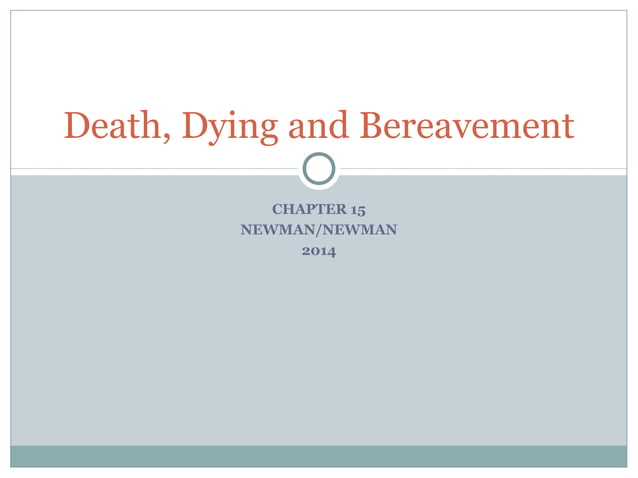 Death, dying and bereavement | PPT