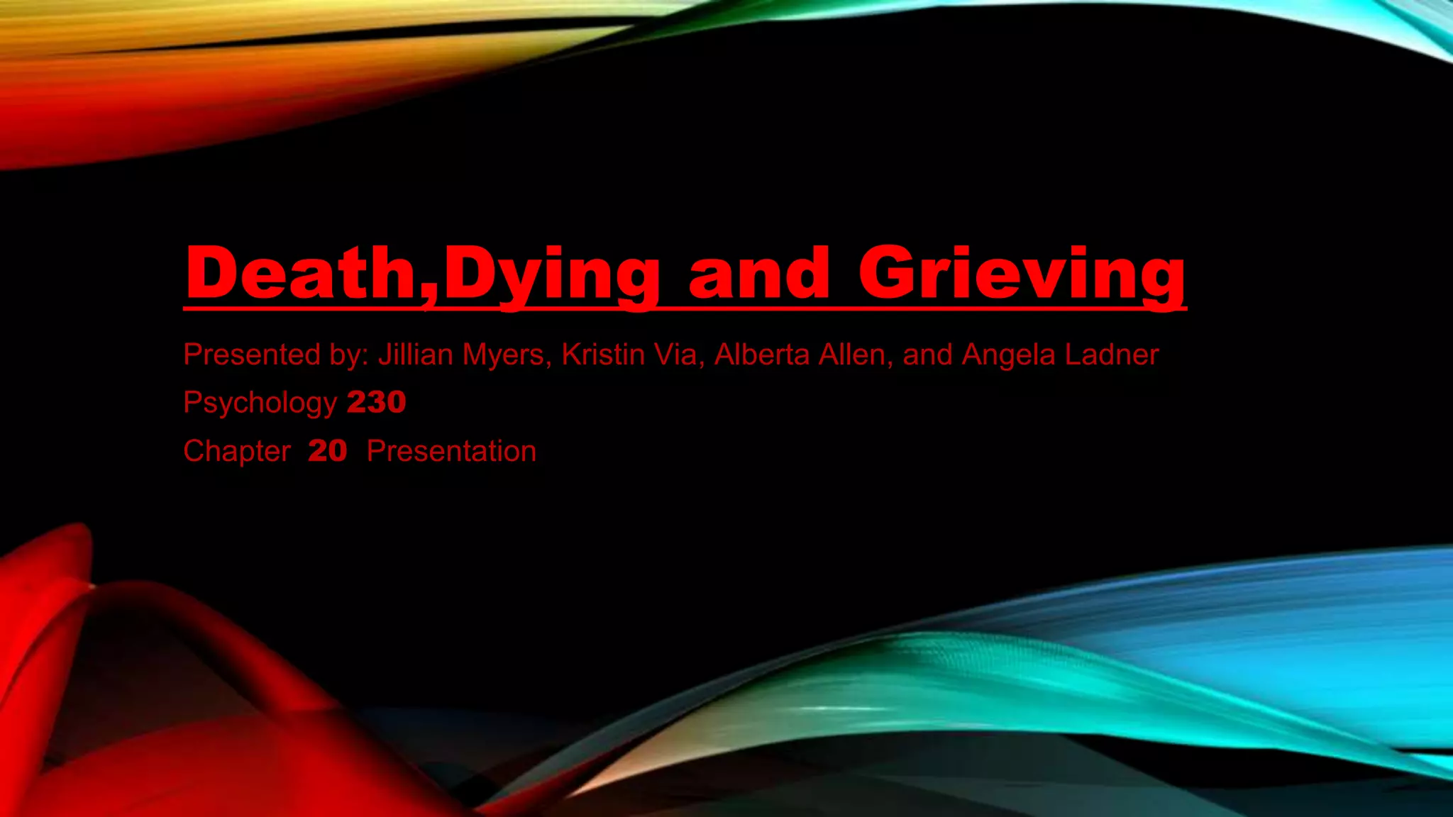 Death, dying and the grieving process | PPTX