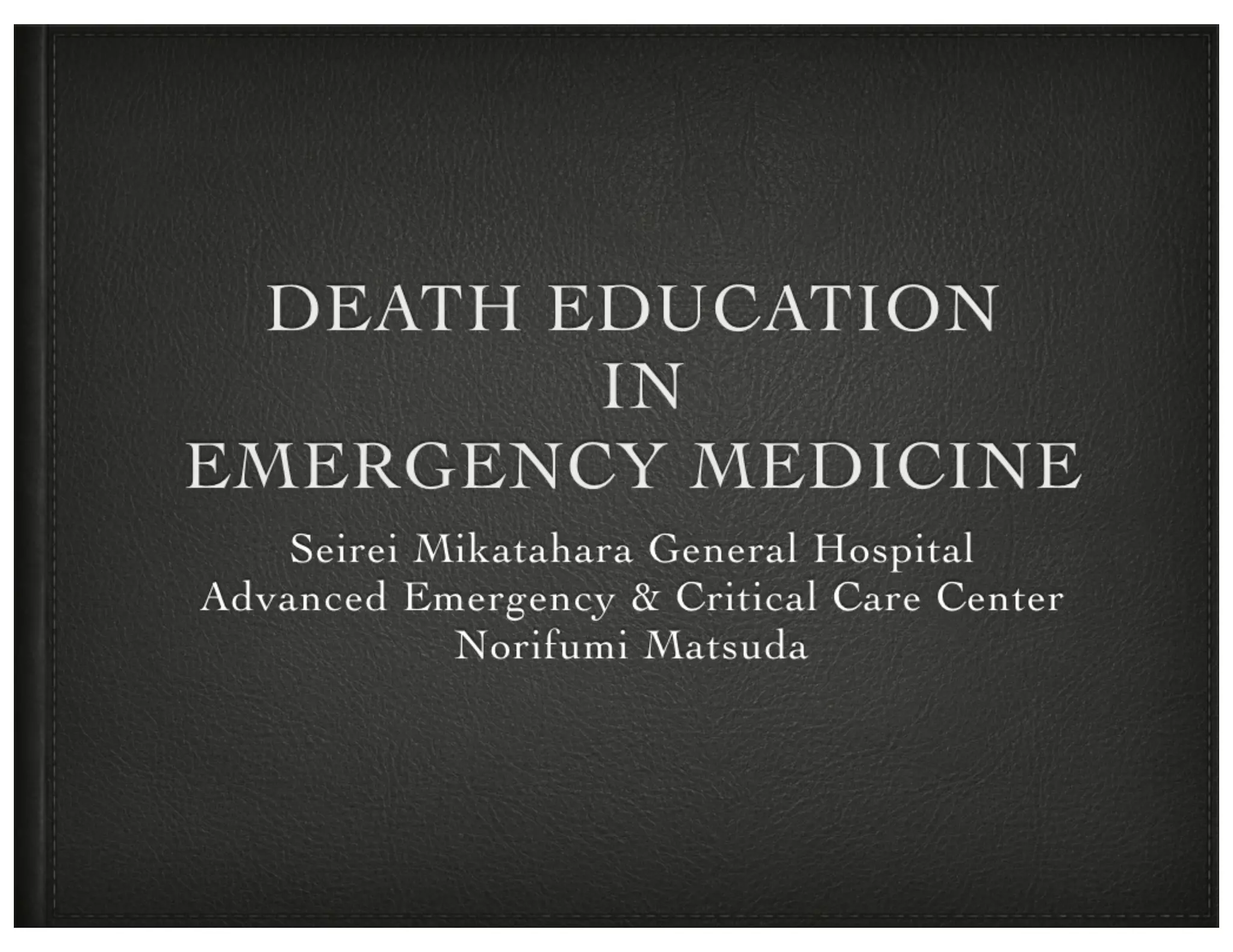 Death education in Emergency medicine | PDF
