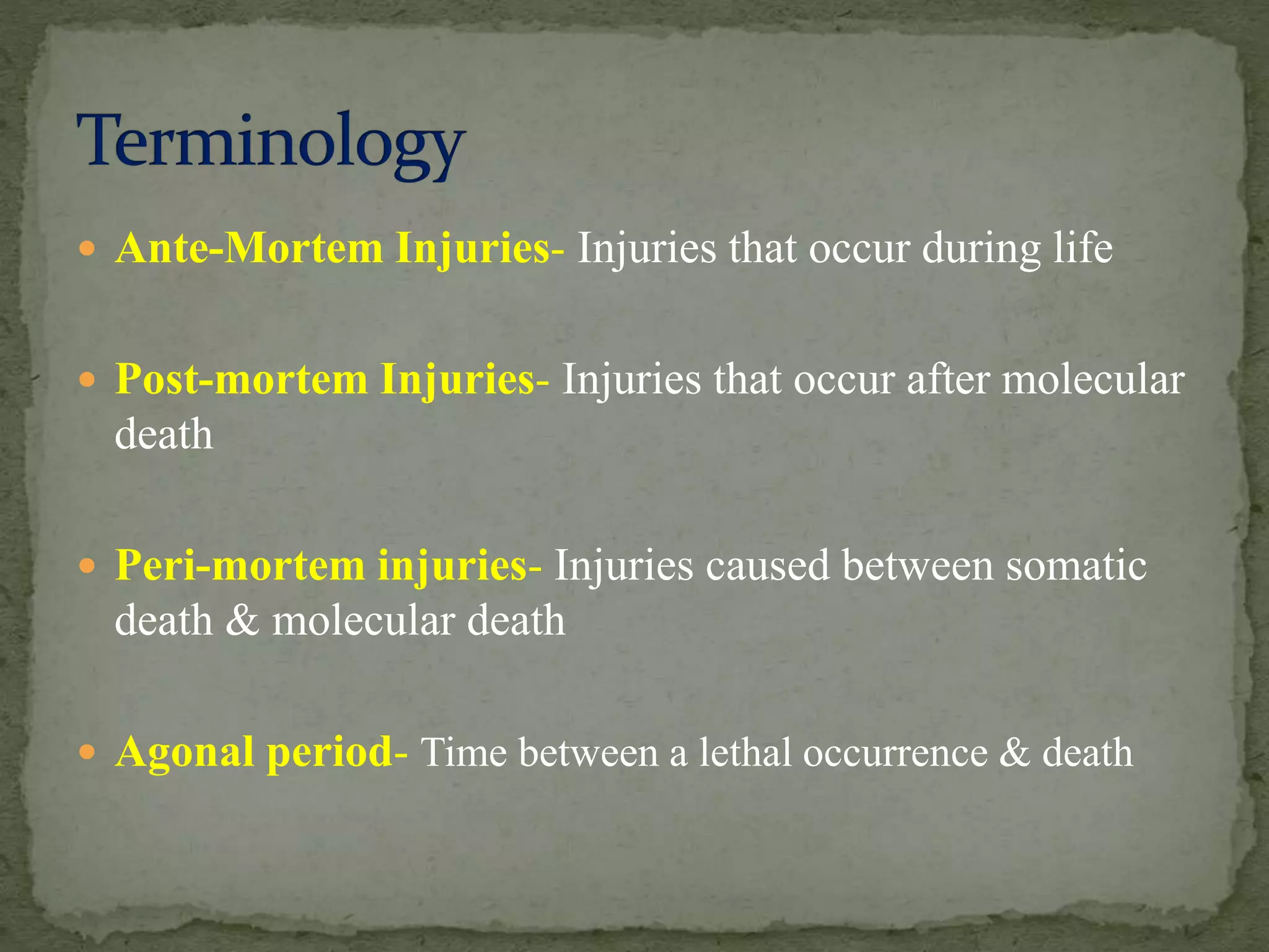 Death & its causes | PPTX