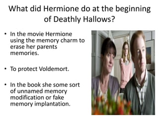 Character of Hermione in Deathly Hallows | PPT