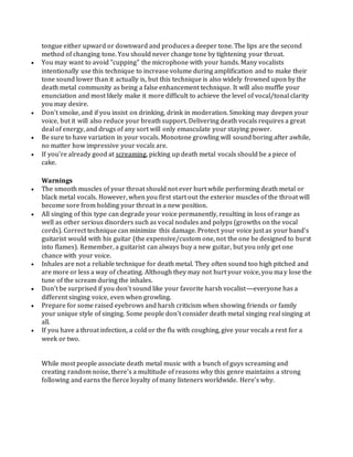 Death metal | DOCX | Classic Rock | Rock Music