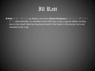 Deathnote Characters | PPT