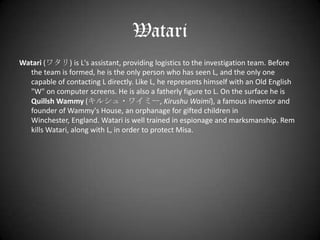 Deathnote Characters | PPT