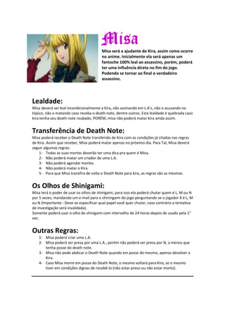 Death note regras novas | PDF