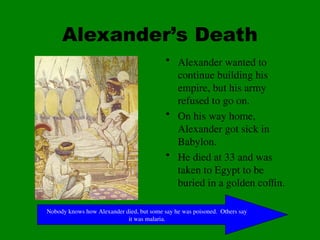 DEATH OF ALEXANDER. PRESENTATION.ppt
