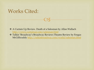 Death of a salesman | PPTX