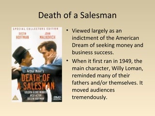 Death of a salesman intro | PPT