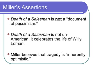 Death of a salesman ppt | PPT