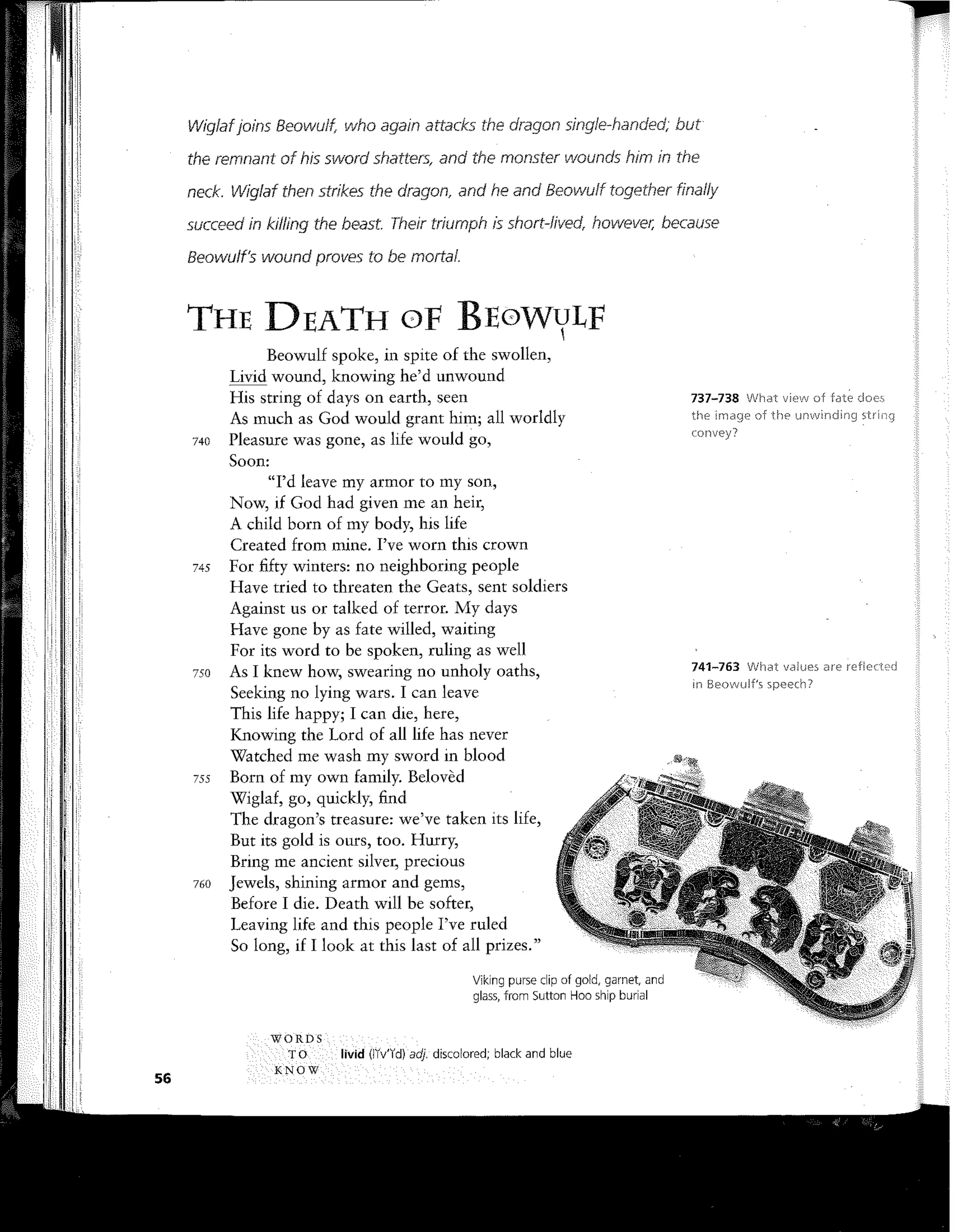 Death of beowulf | PDF