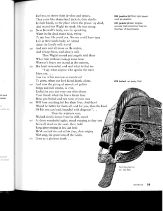 Death of beowulf | PDF