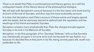 Pondering the Trial and Execution of Socrates with Xenophon and Plato | PDF