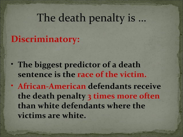Death penalty | PPT | Law