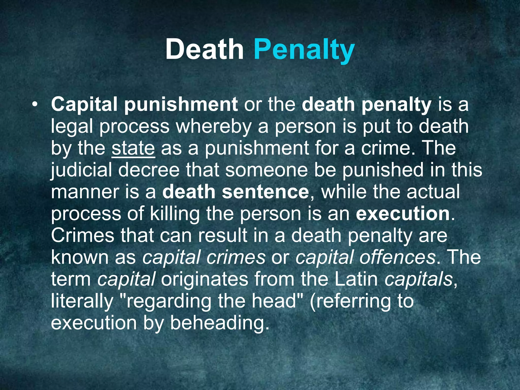Death penalty | PPTX