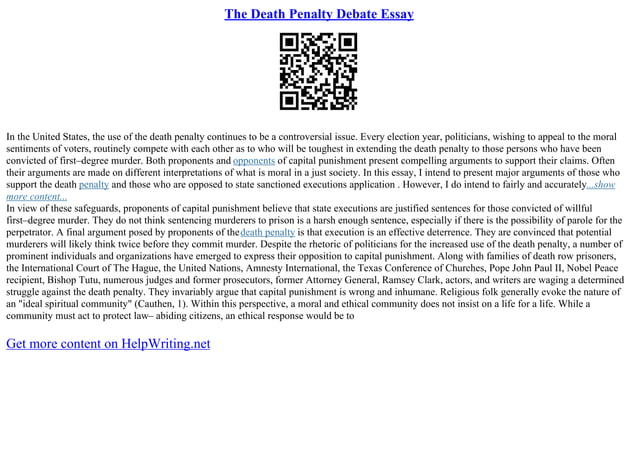 Death Penalty Debate | PPT