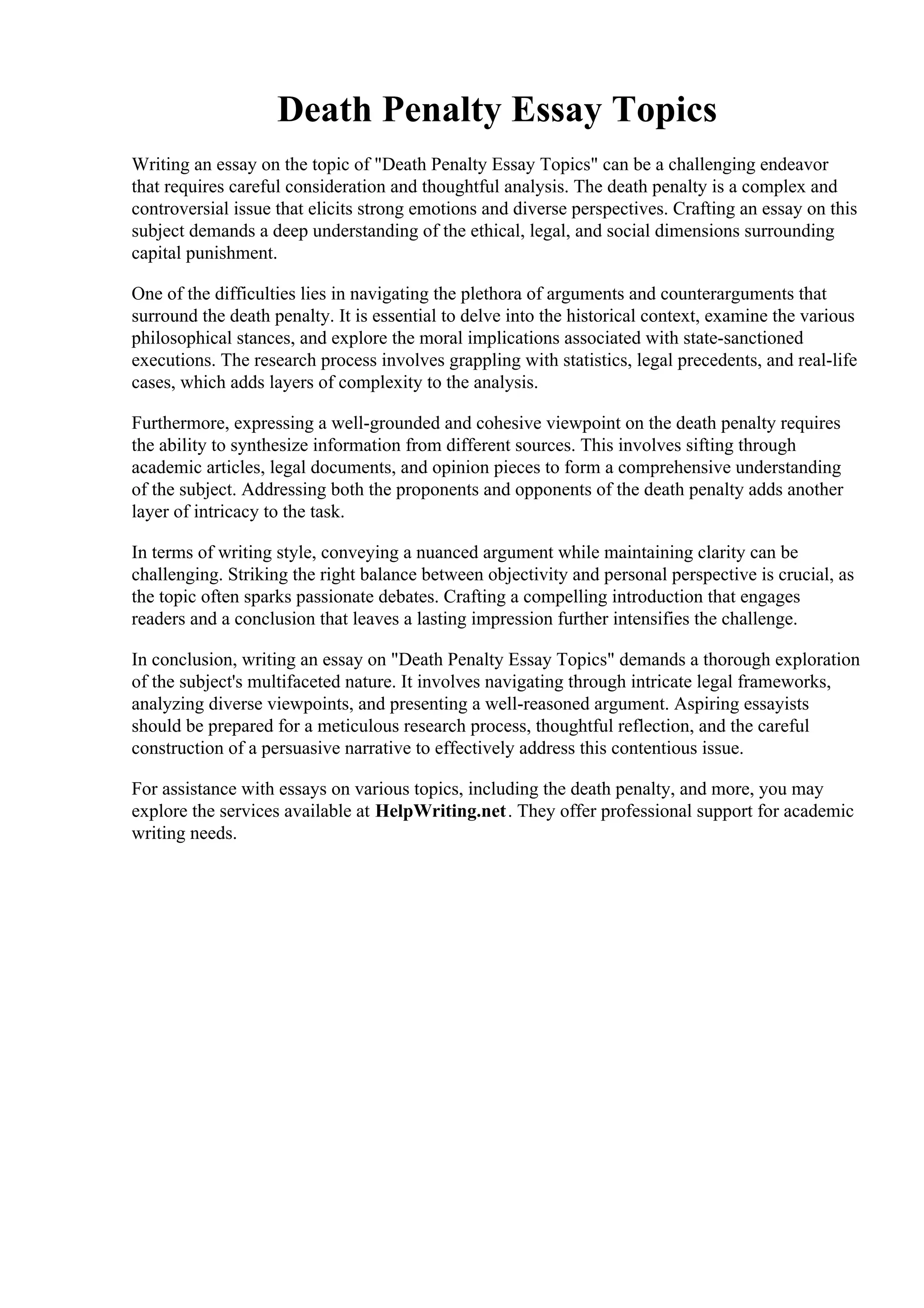 Death Penalty Essay Topics.pdf