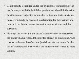 Death penalty in goals of punishment | PDF