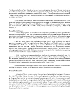 Death penalty issues summary r | DOCX | Law