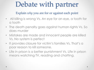 DEATH PENALTY IN USA | PPTX