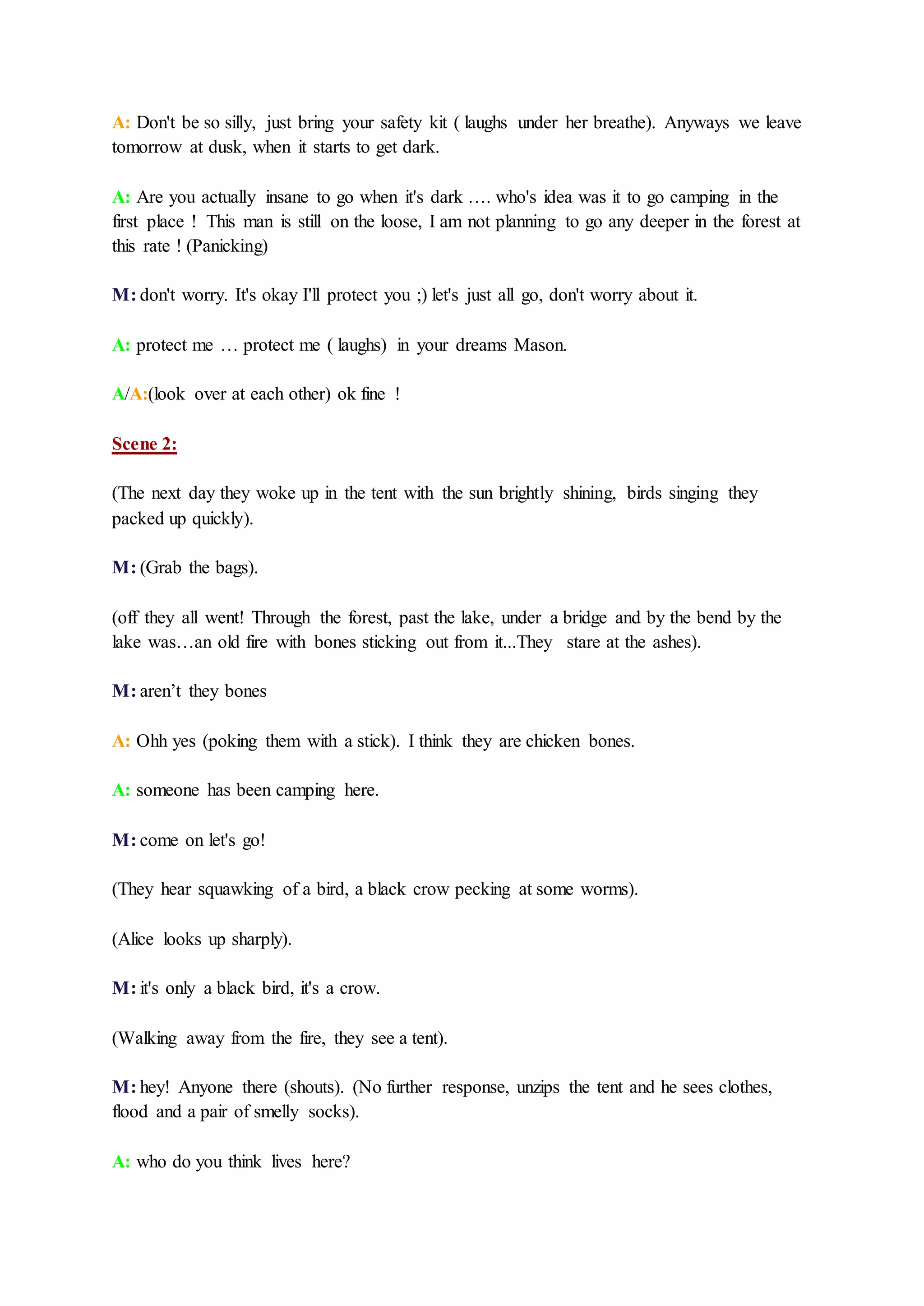Death road (script) | PDF