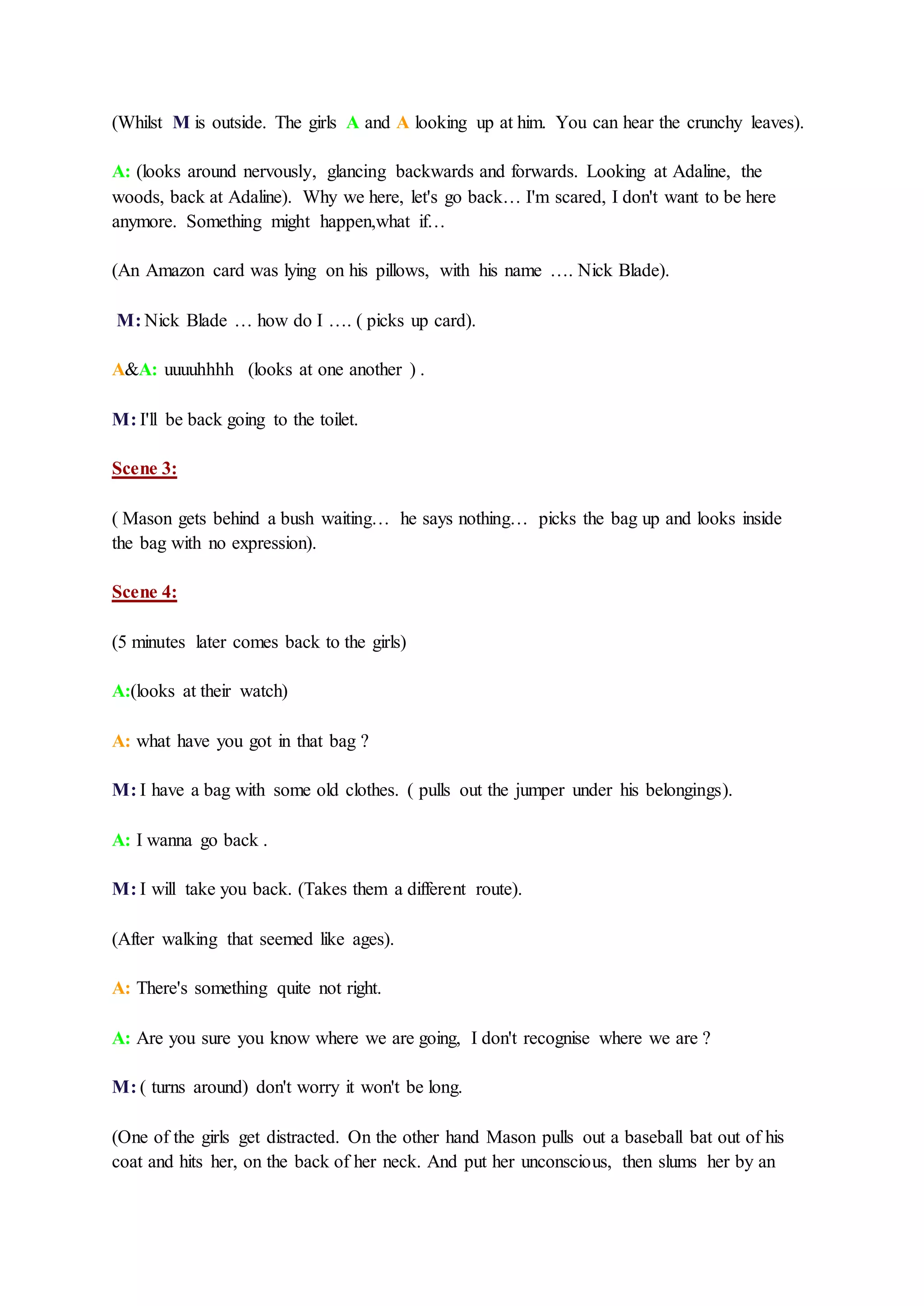 Death road (script) | PDF