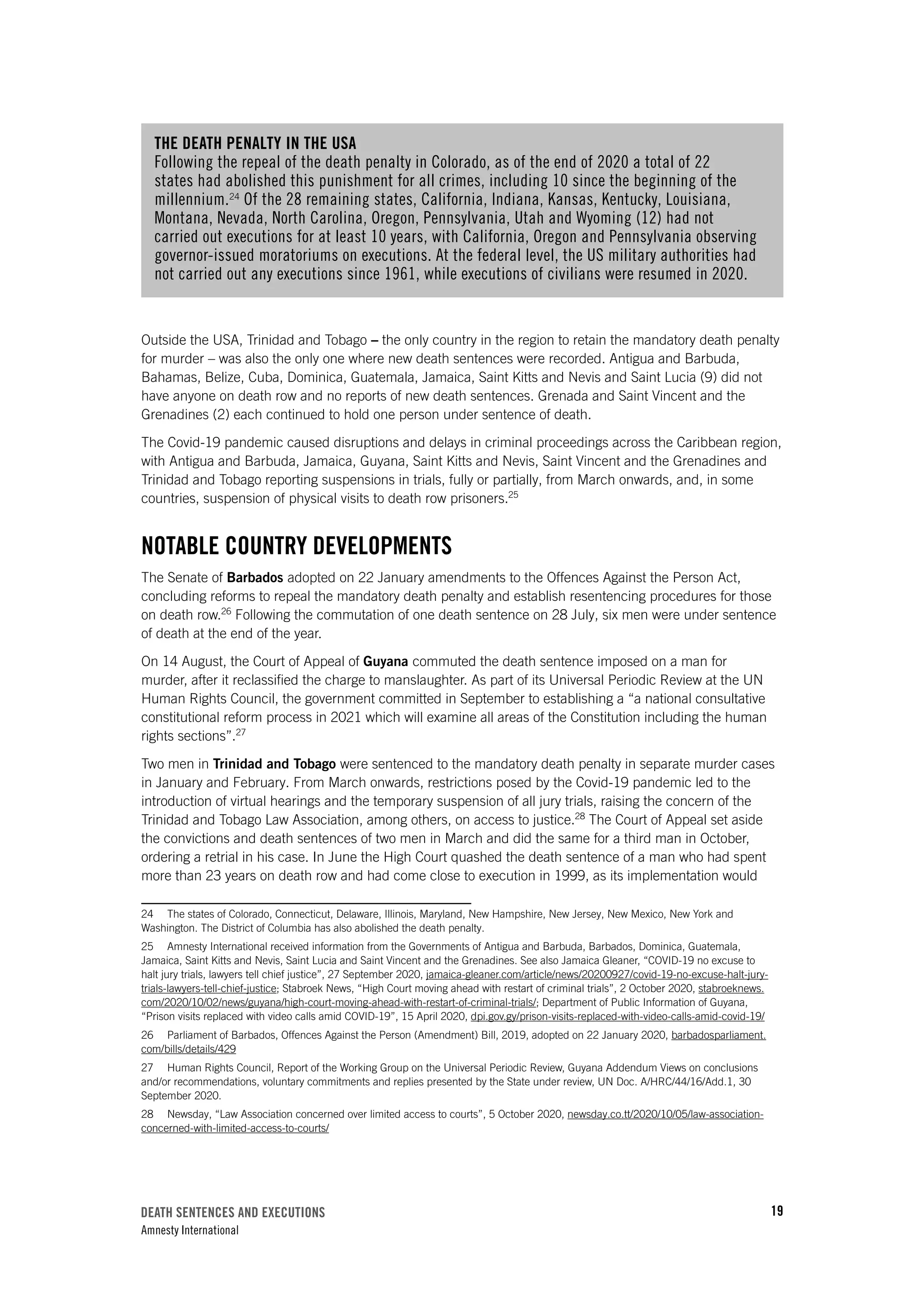 Amnesty International: Death sentences and executions 2020 | PDF