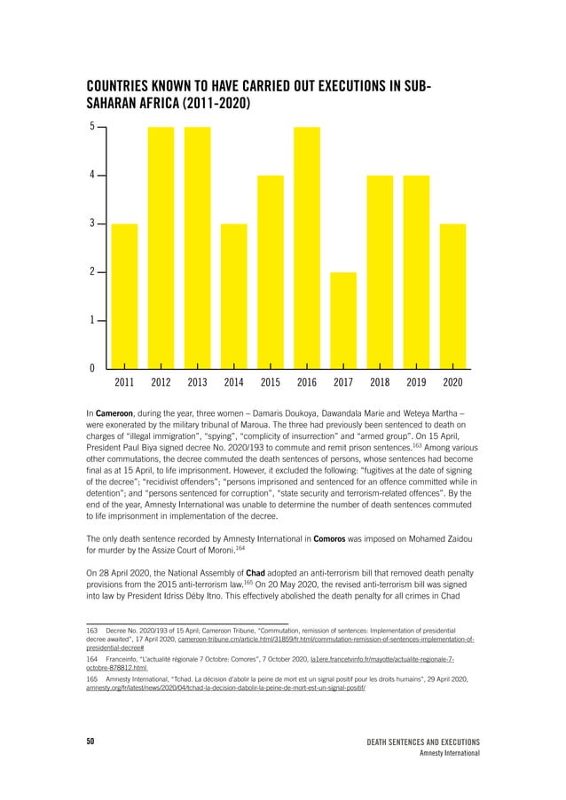 Amnesty International: Death sentences and executions 2020 | PDF