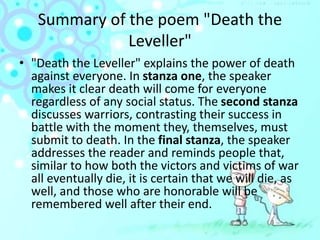 Death the Leveller | PPTX