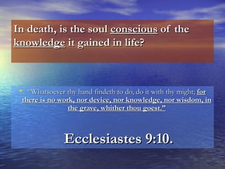 Death truth | PPS