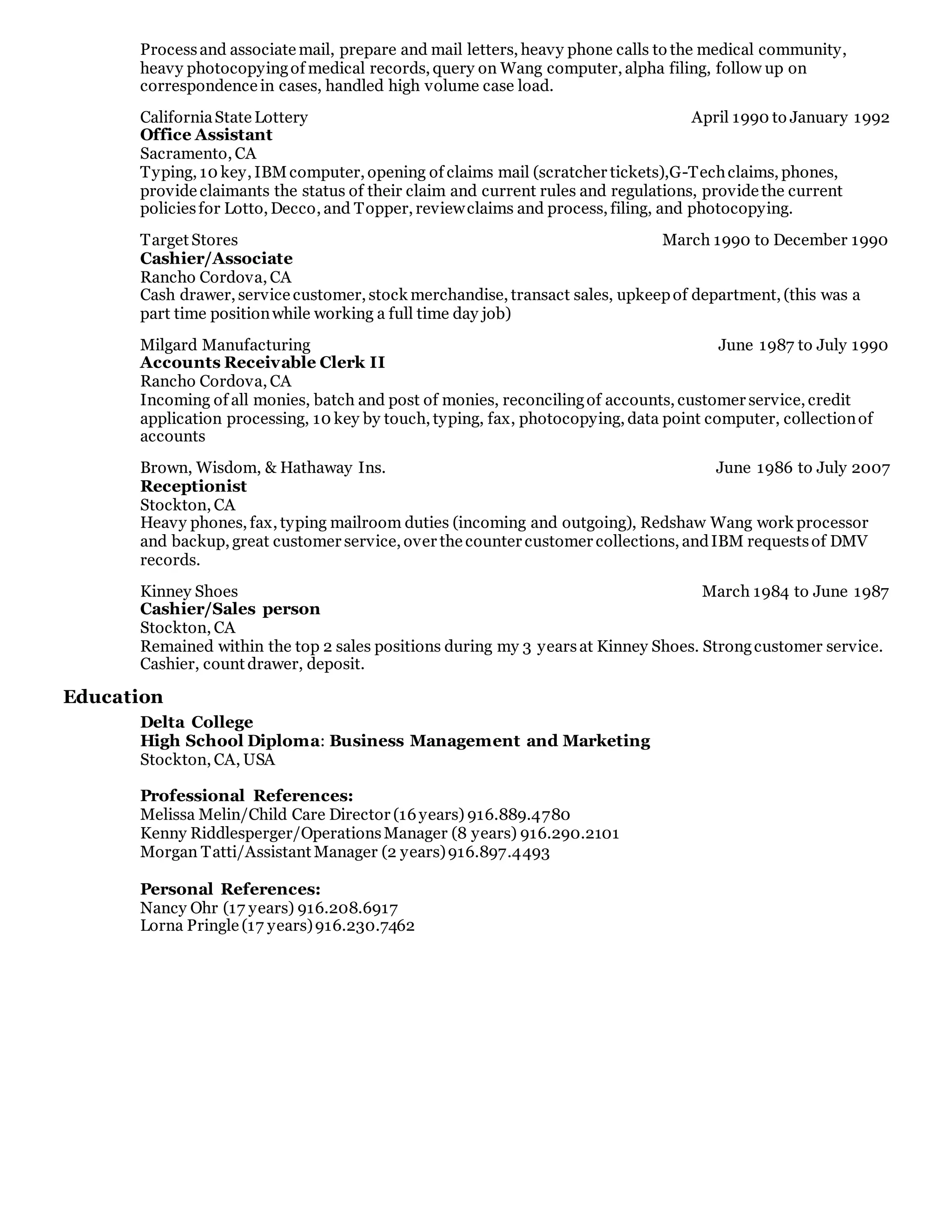 Kristine Quinn Resume - Revised 09.15.16 | Daycare and Pre-School | Parenting