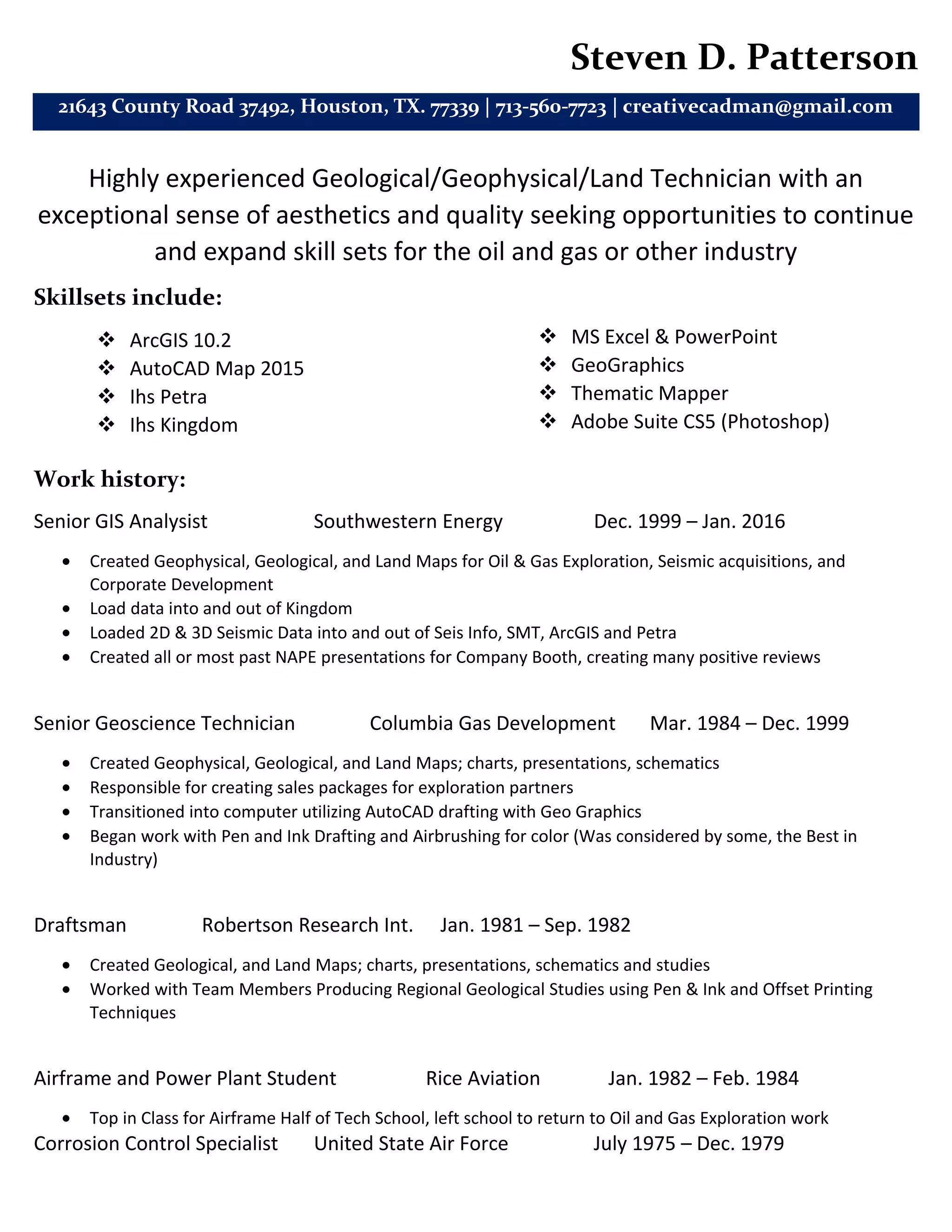 Steven Paterson resume | DOC