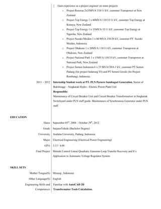CV Eko Agus Tavala | PDF