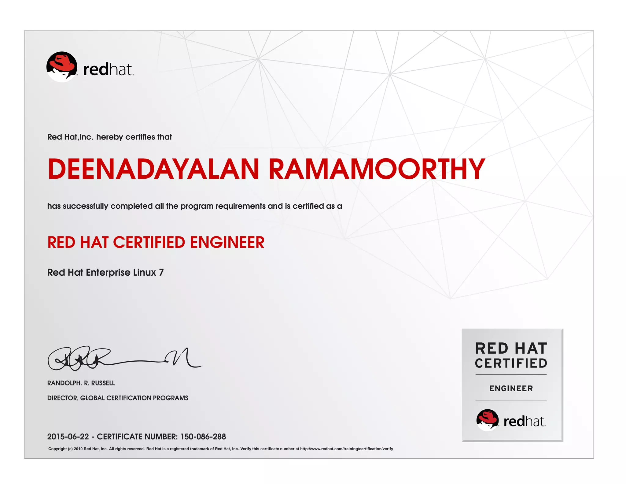 Deenadayalan_Ramamoorthy_RHCE | PDF