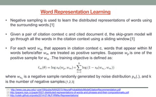 Context Based Citation Recommendation | PPT
