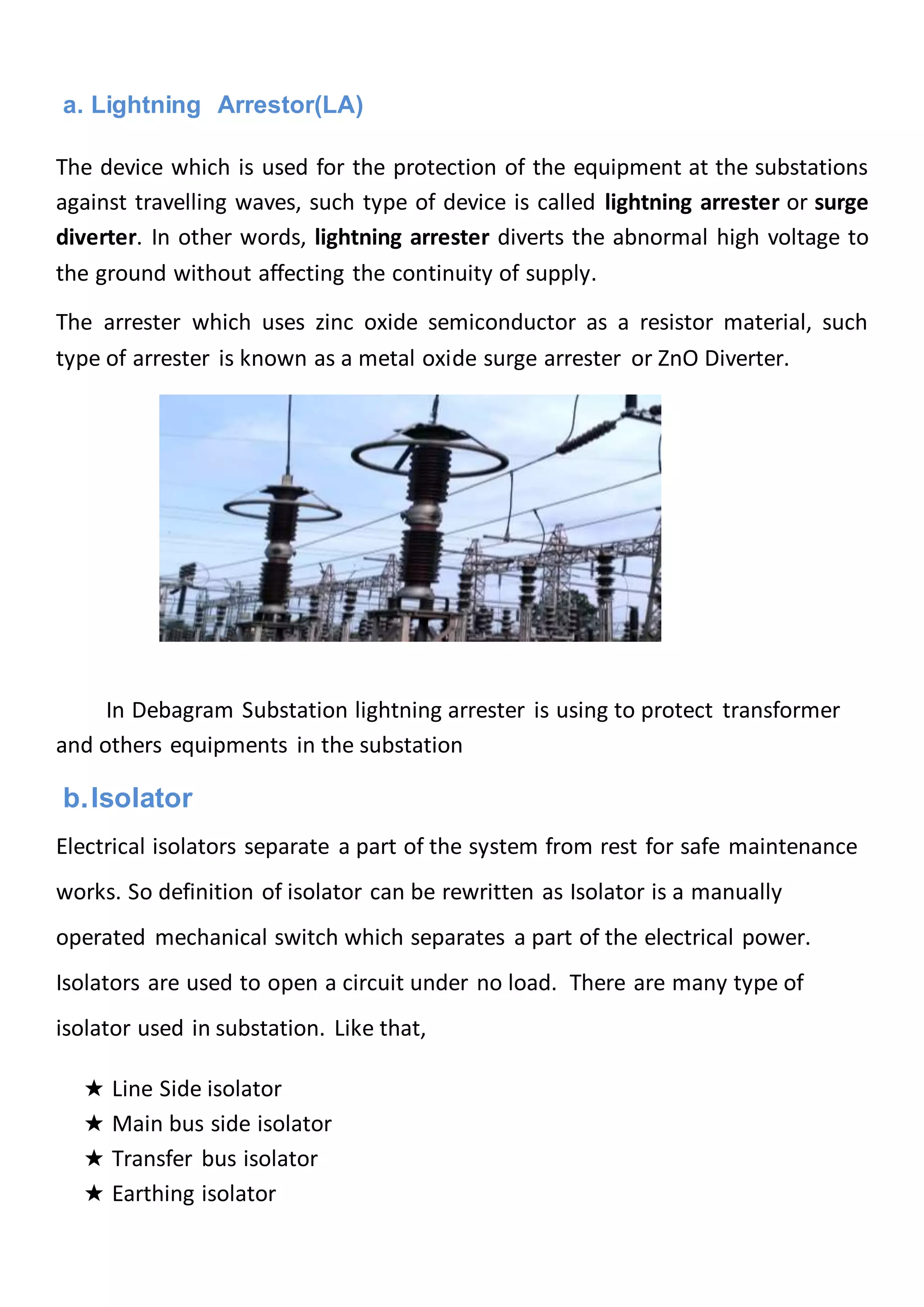 132 kv sub-station, power transmission | DOCX