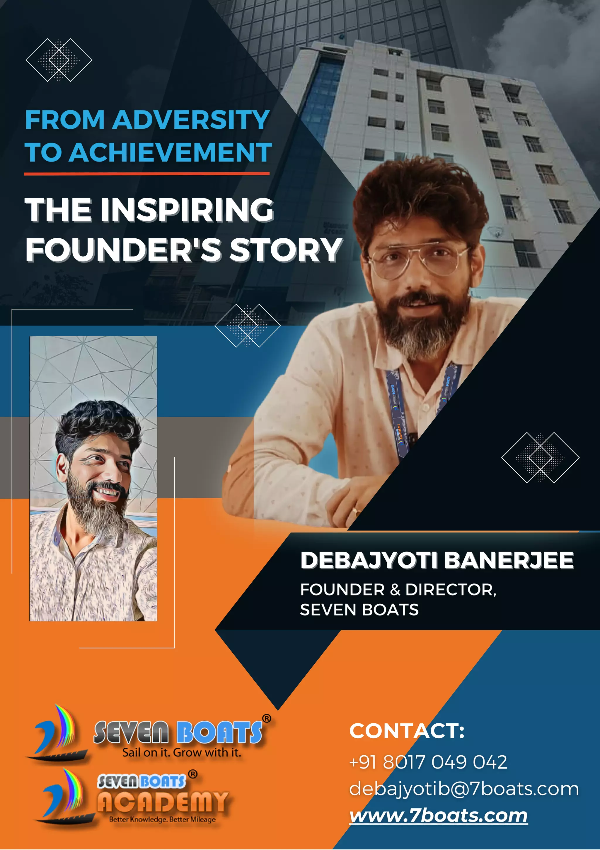 Founder's Story of Seven Boats: Debajyoti Banerjee's Journey From Adversity To Achievements | PDF