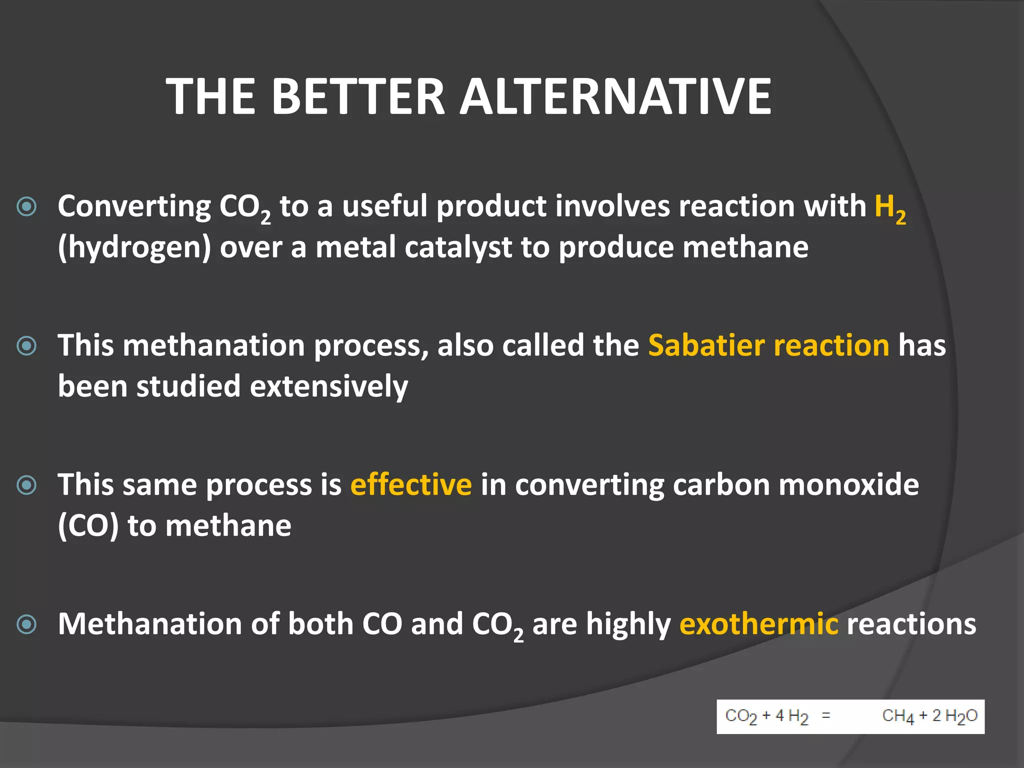 Methane production from Hydrogen | PPTX