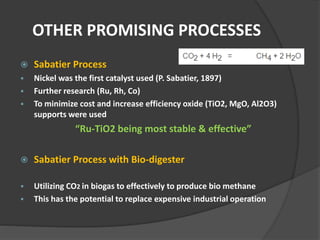 Methane production from Hydrogen | PPT