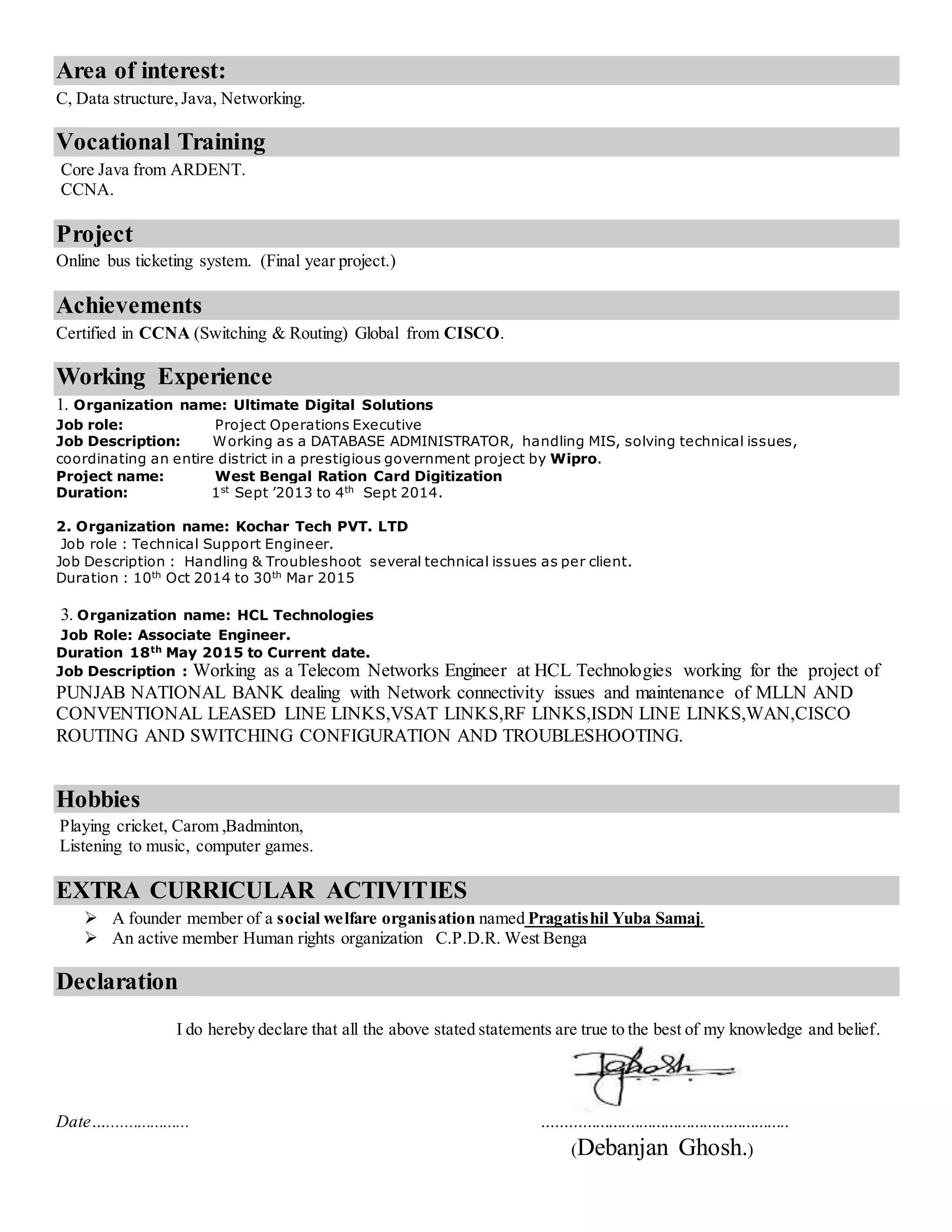 Debanjan Ghosh Cv Pdf 