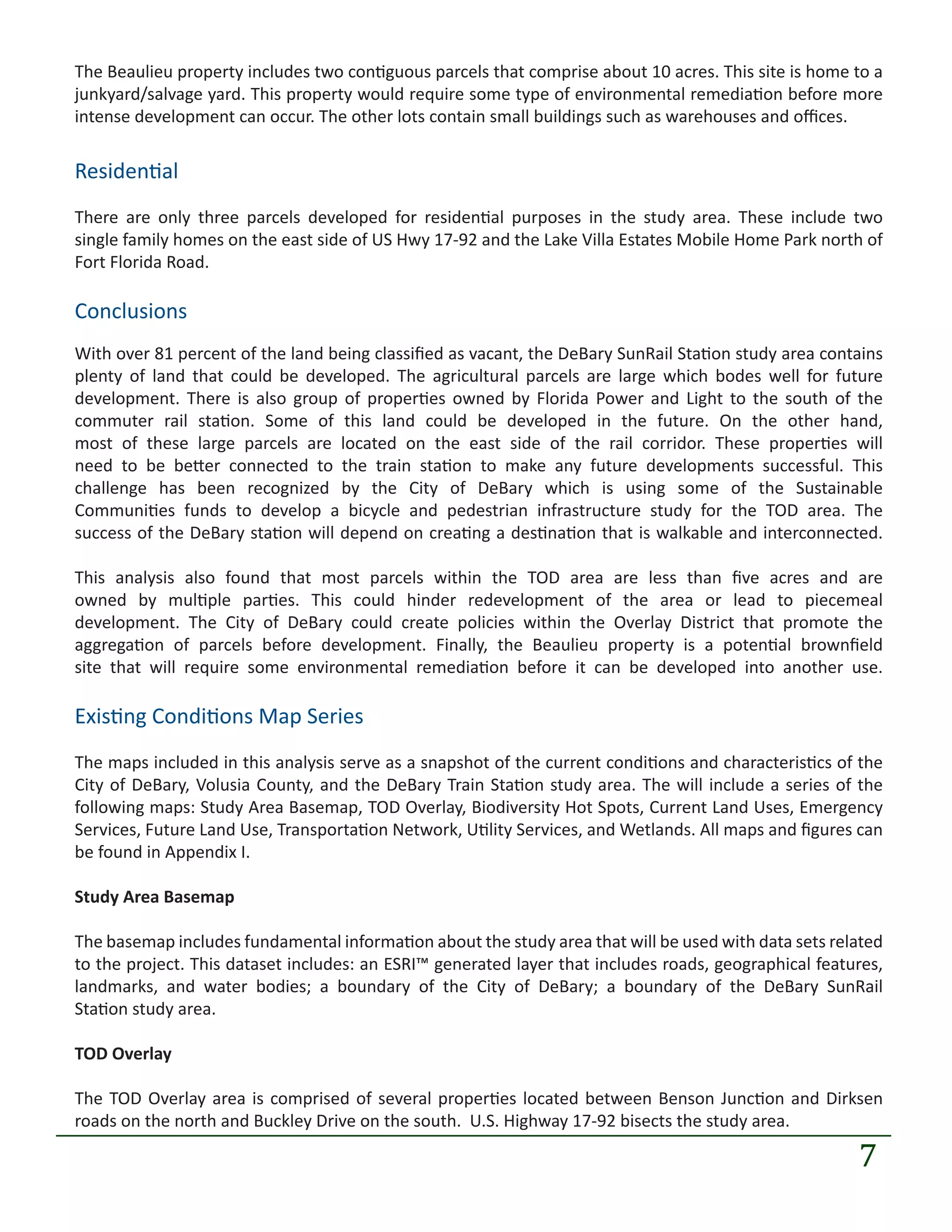 DeBary SunRail Station Economic Development Strategic Plan | PDF