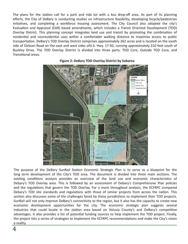 DeBary SunRail Station Economic Development Strategic Plan | PDF | Rail ...