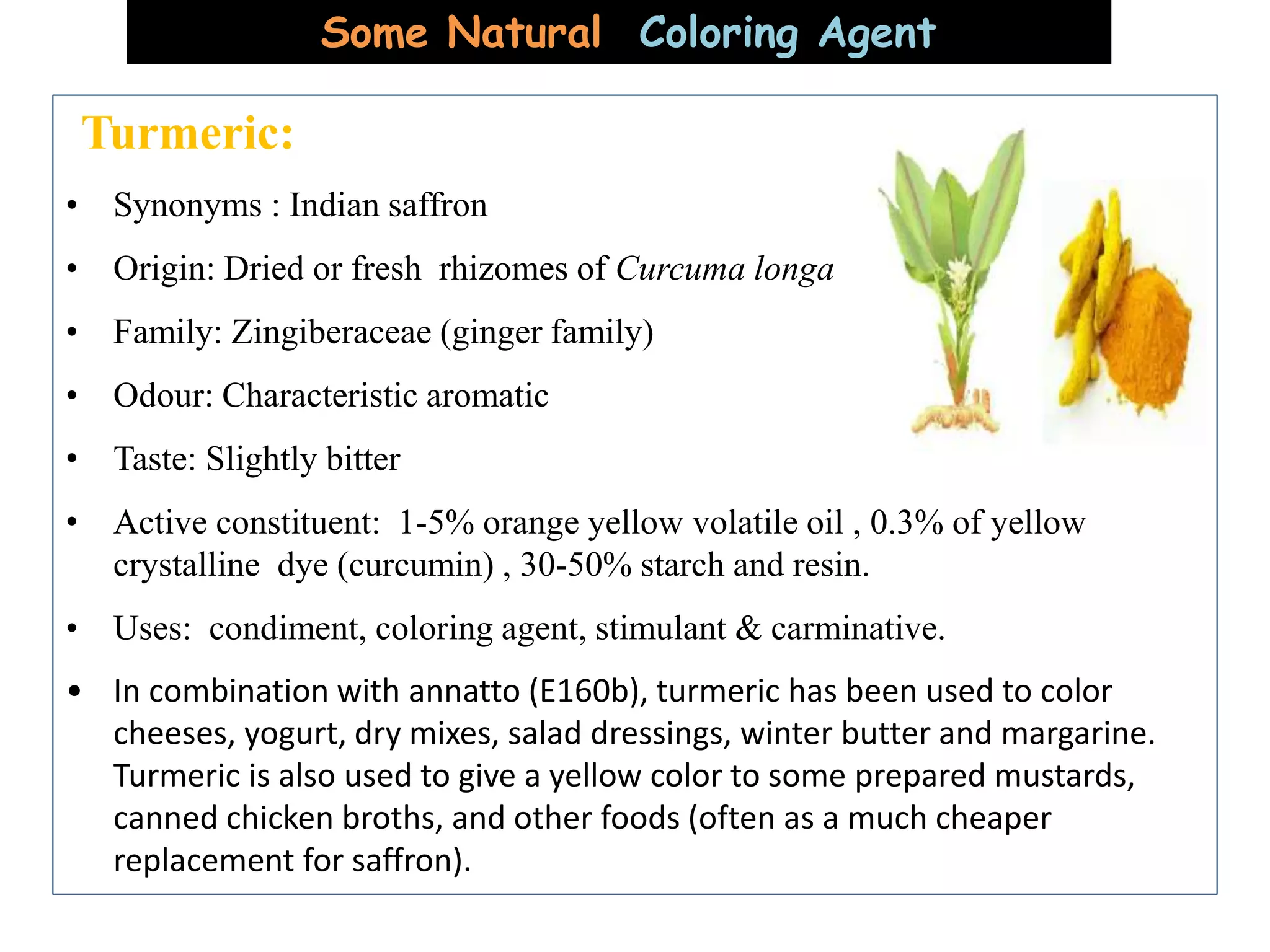 sweetening and coloring agents | PPTX