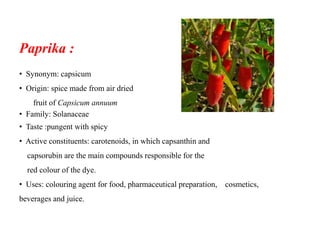 sweetening and coloring agents | PPTX