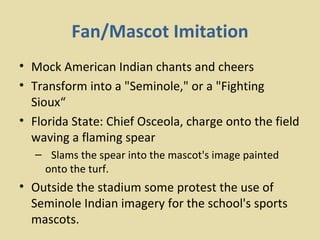 Debatable Topics in SM-Should Native American Mascots be used in Sport ...