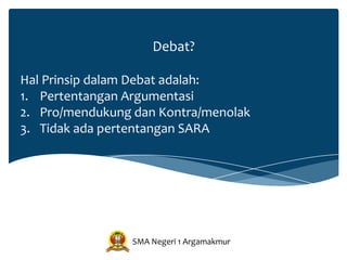Powerpoint Presentation - Debat Bahasa Indonesia | PPTX