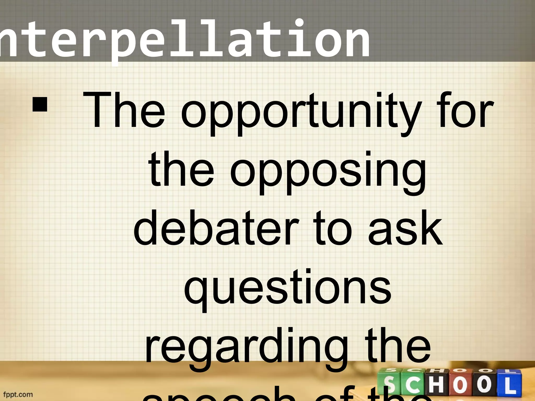 Debate | PPT