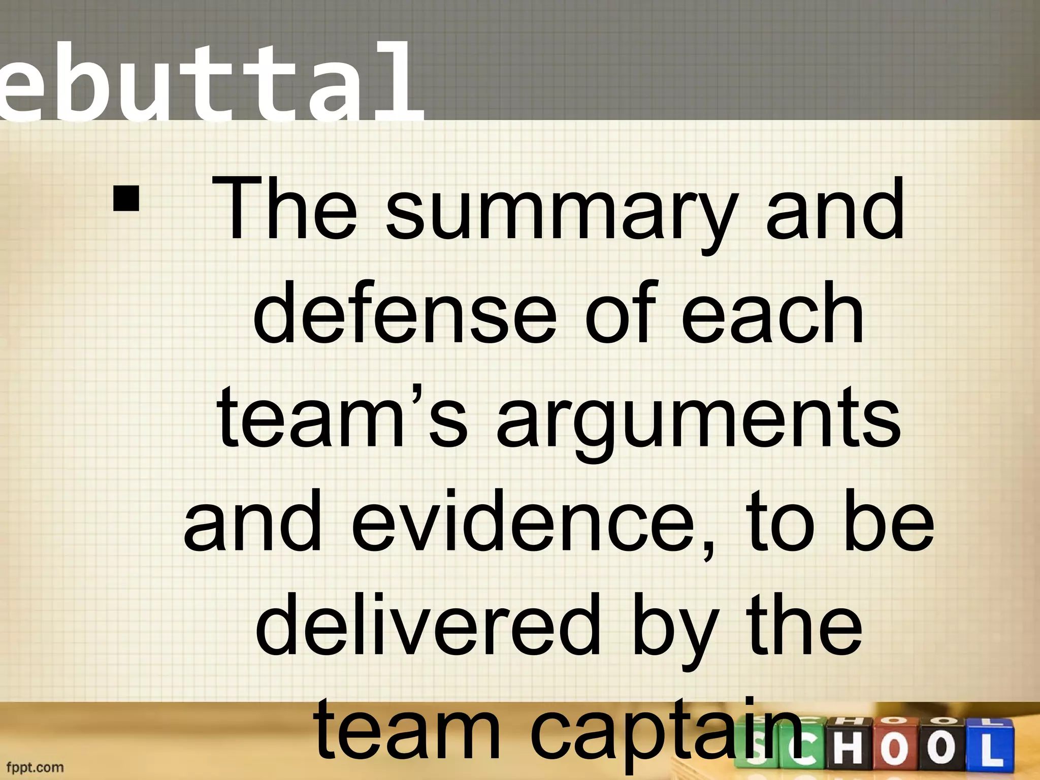 Debate | PPT