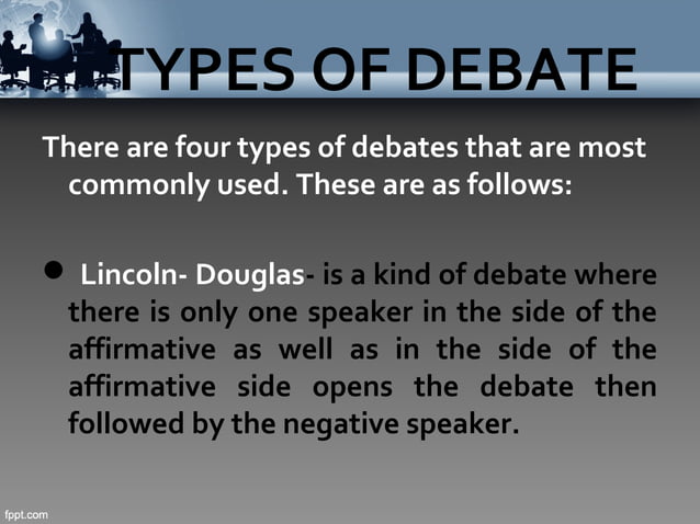 Debate | PPT
