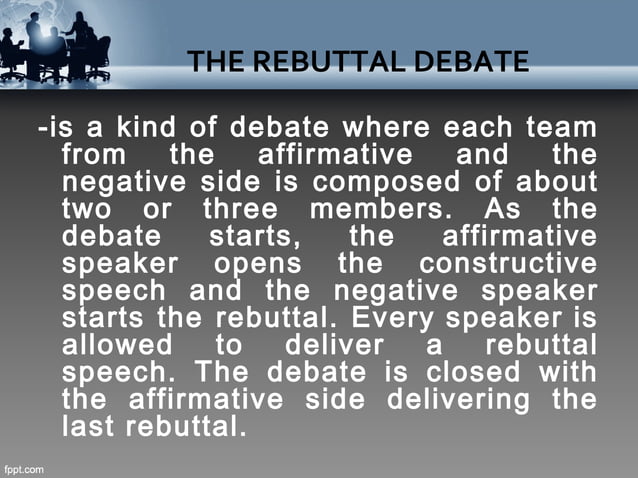 Debate | PPT
